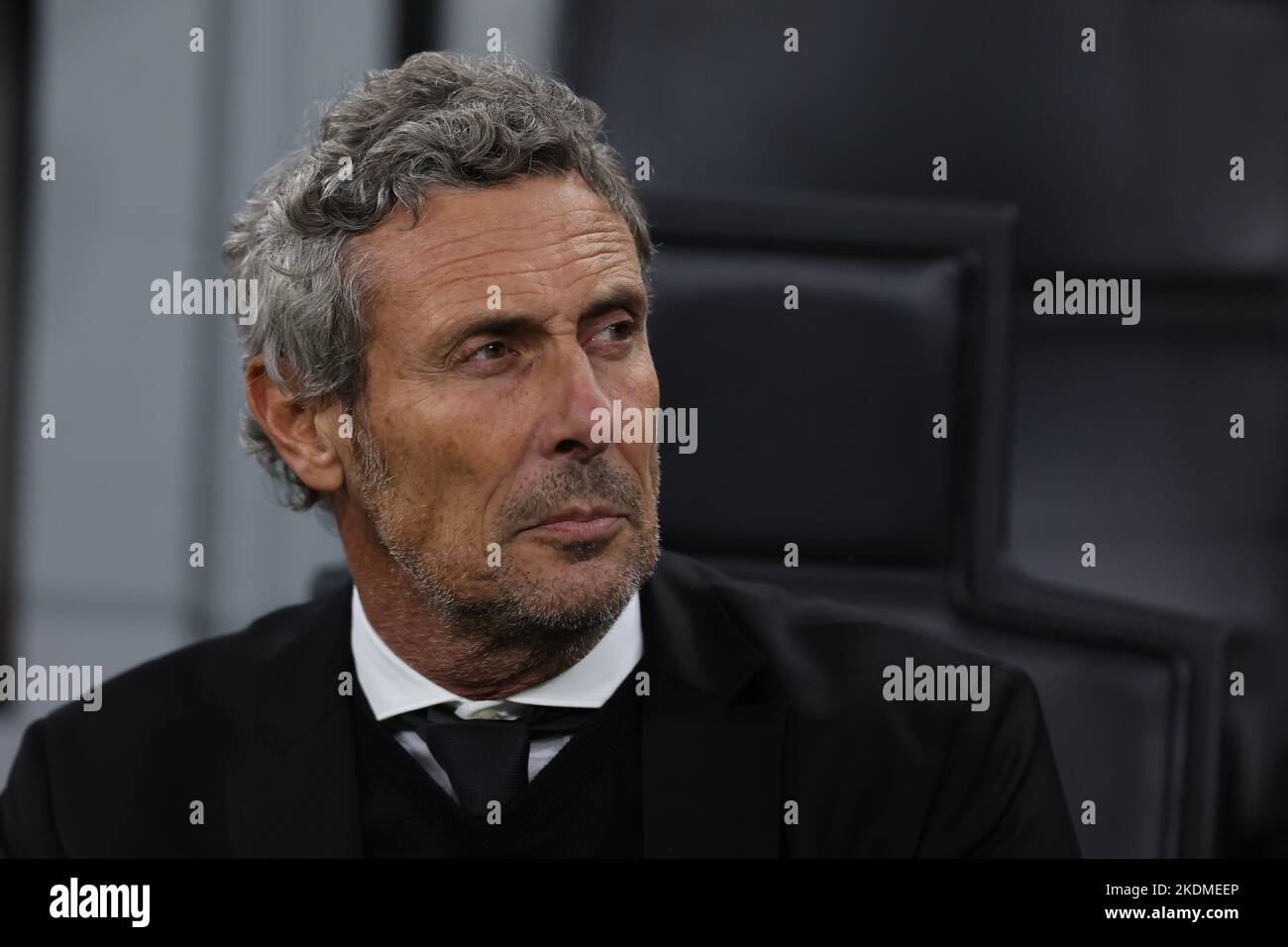 Luca Gotti Head Coach of Spezia Calcio looks on during Serie A 2022/23 ...