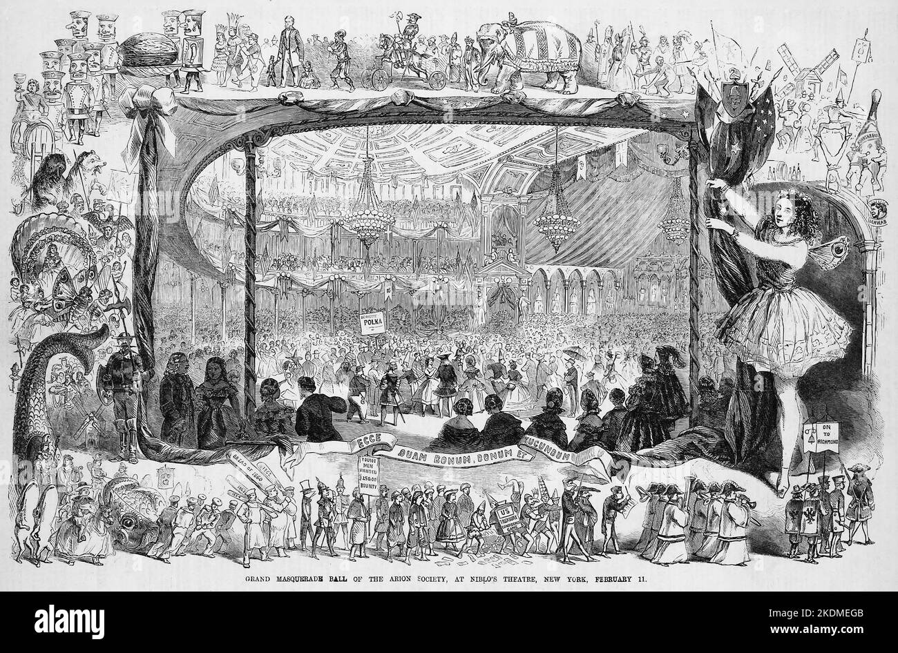 Masquerade Ball Drawing