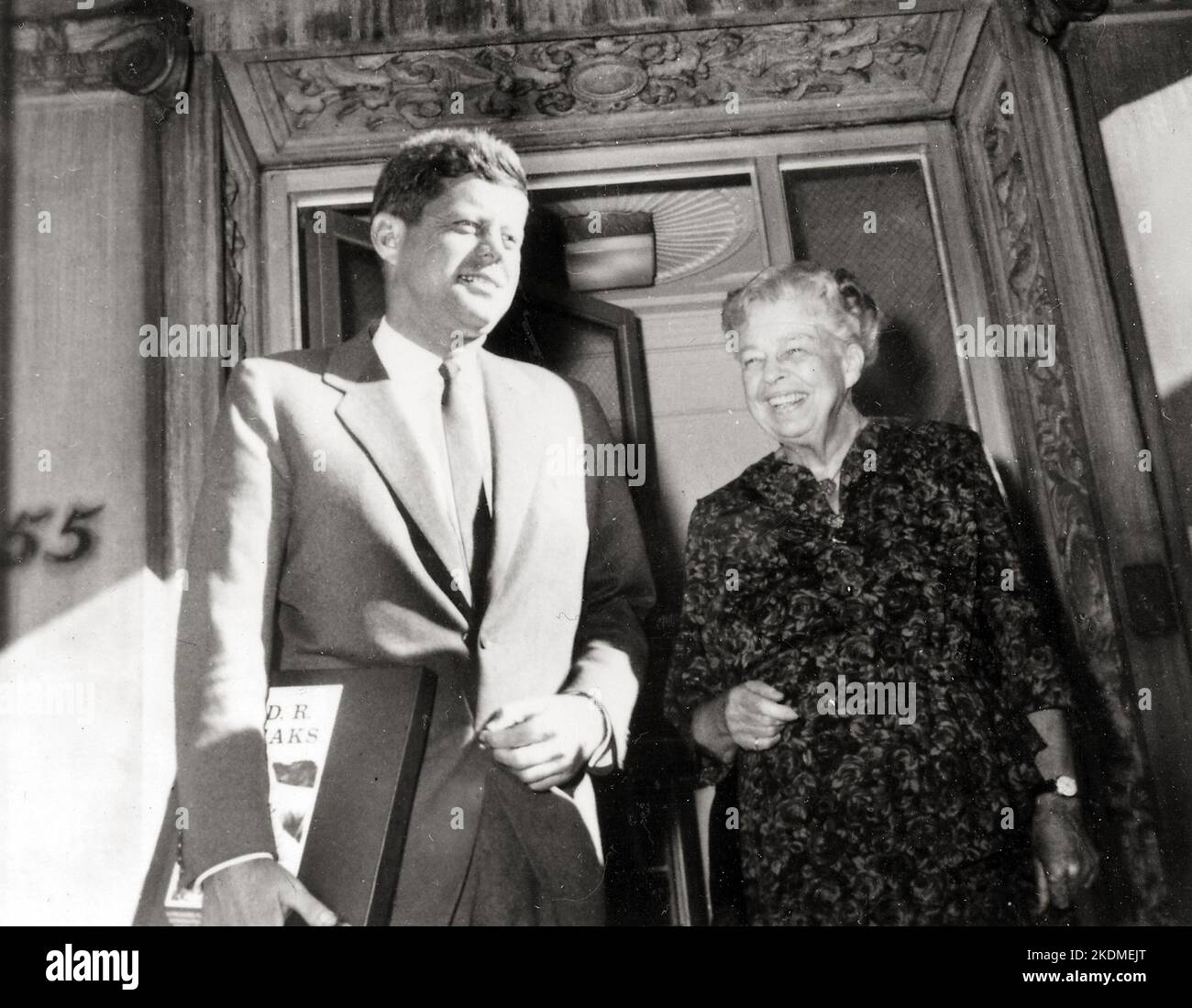 Eleanor Roosevelt and John F. Kennedy in New York Nov 11 1960 Stock ...