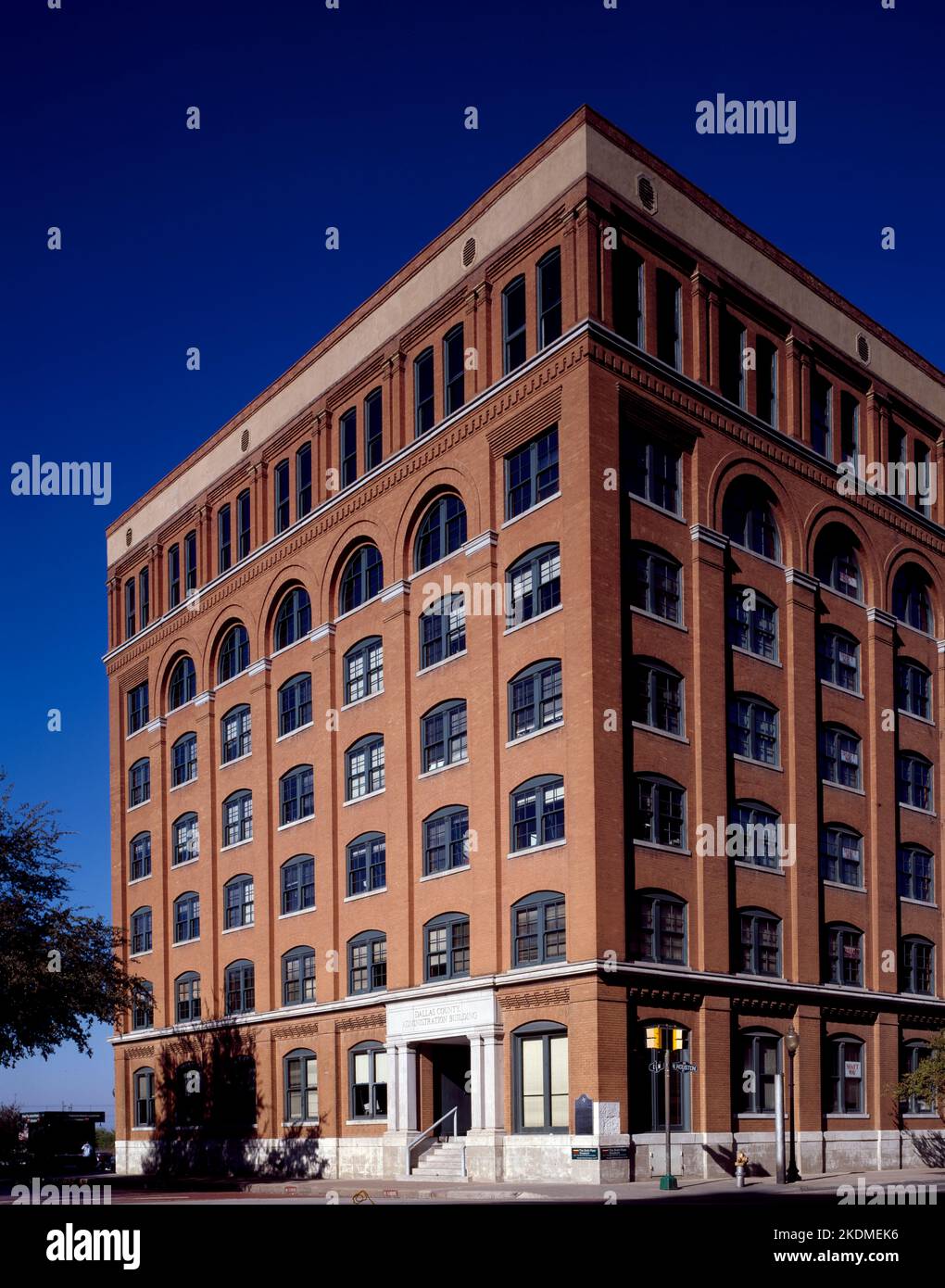 View of the Texas School Book Depository in Dallas, Texas, from which ...