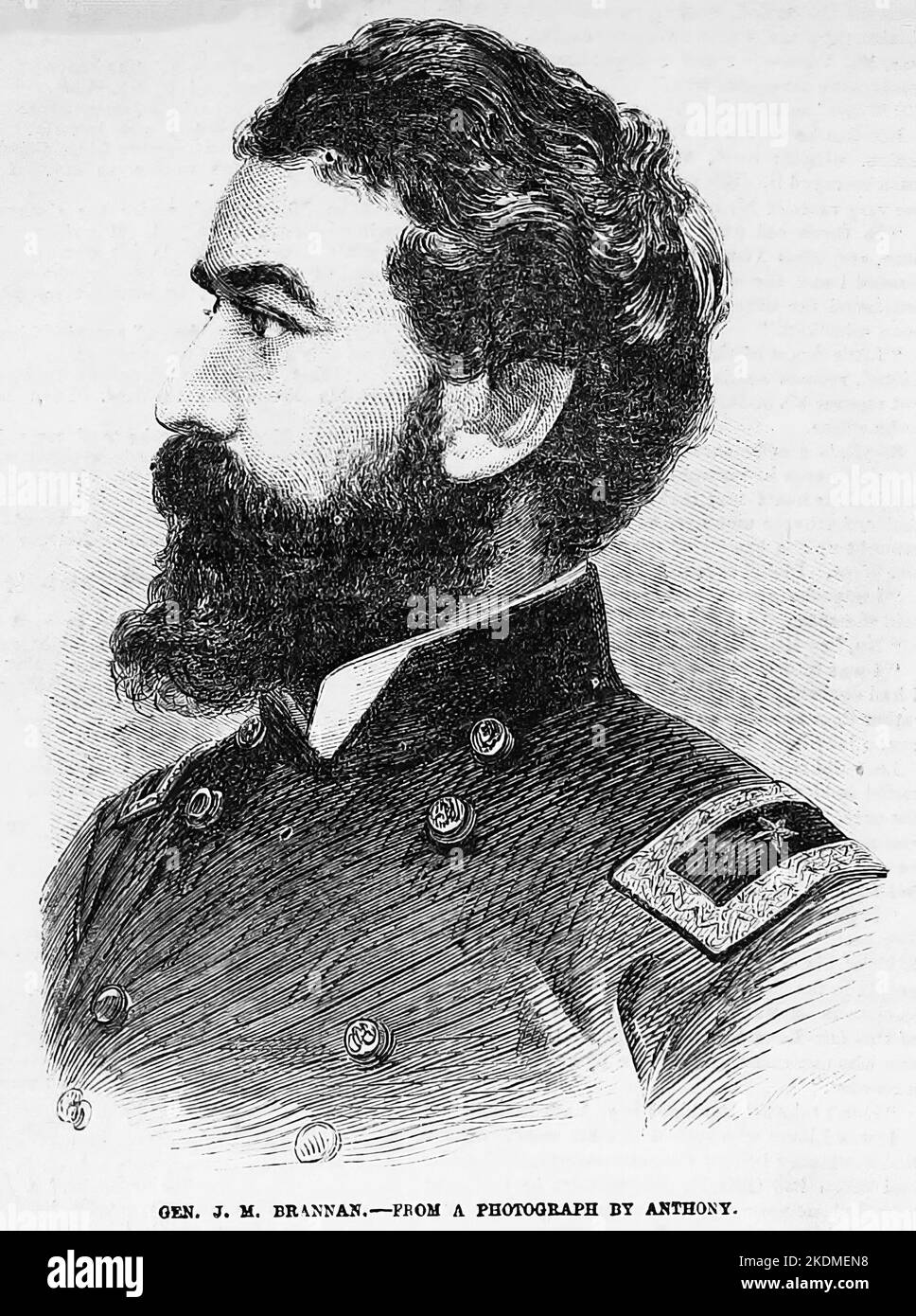 Portrait of General John Milton Brannan. 1863. 19th century American ...