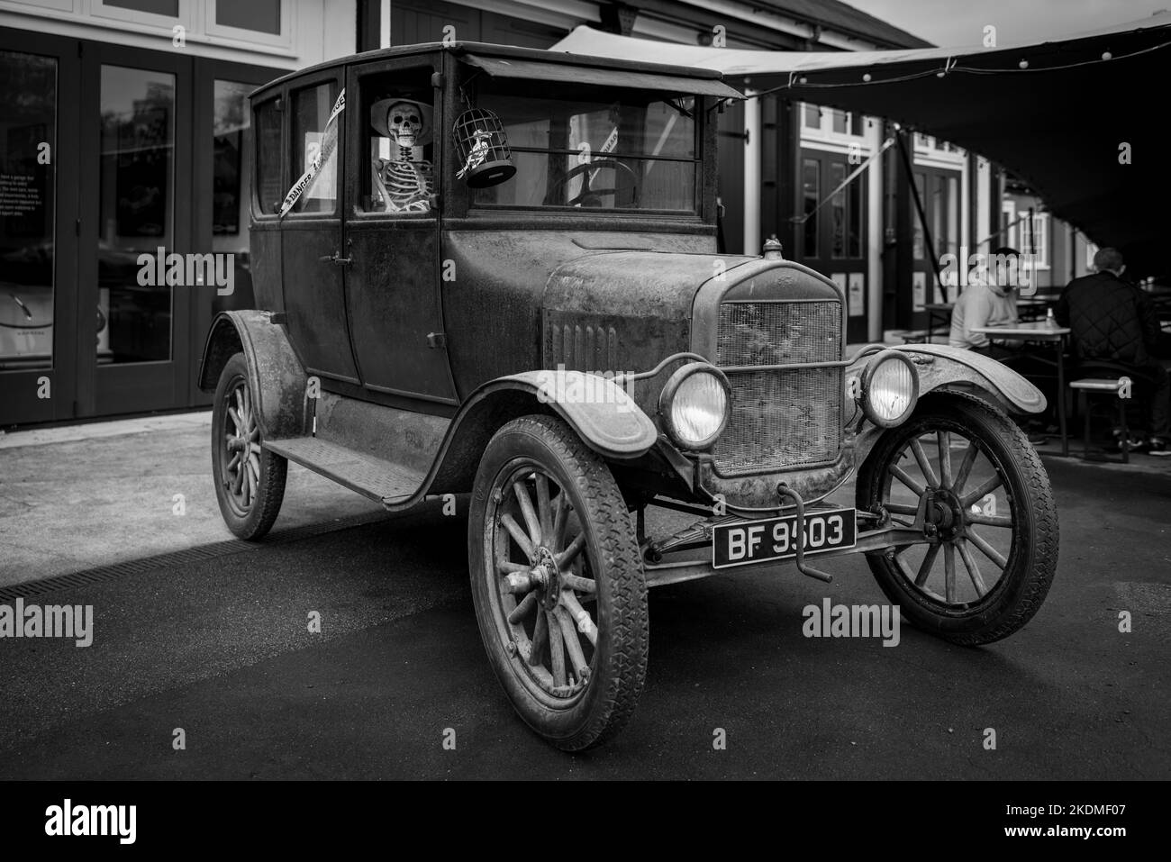 Rustic Model T ‘BF 9503’ on display at the Scary Cars Assembly held at ...