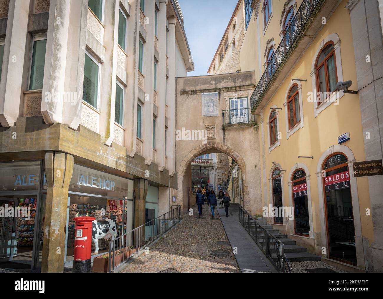 Barbican Gate - Coimbra, Portugal Stock Photo - Alamy