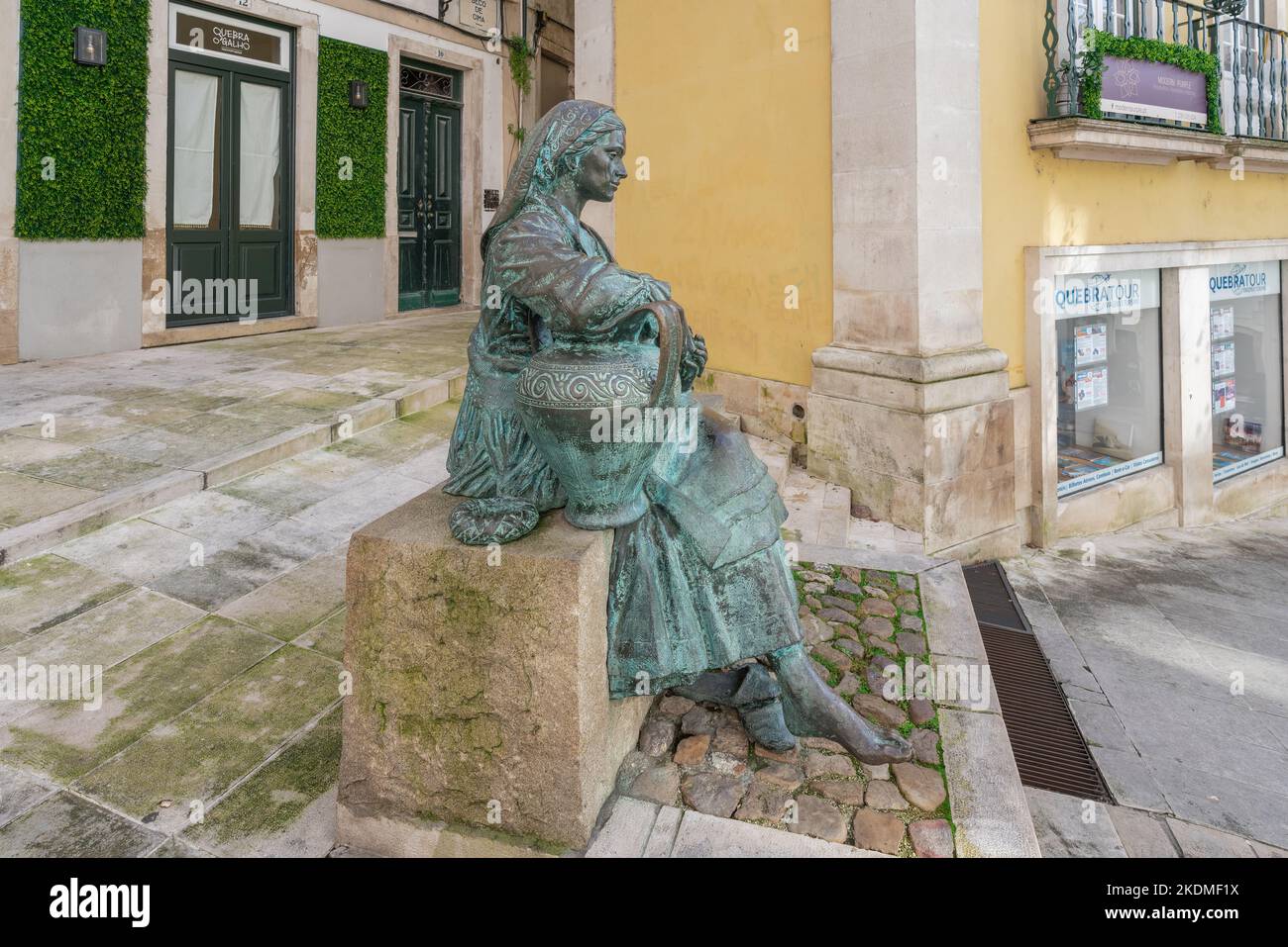 Tricana Statue (Tricana de Coimbra) - Coimbra, Portugal Stock Photo - Alamy
