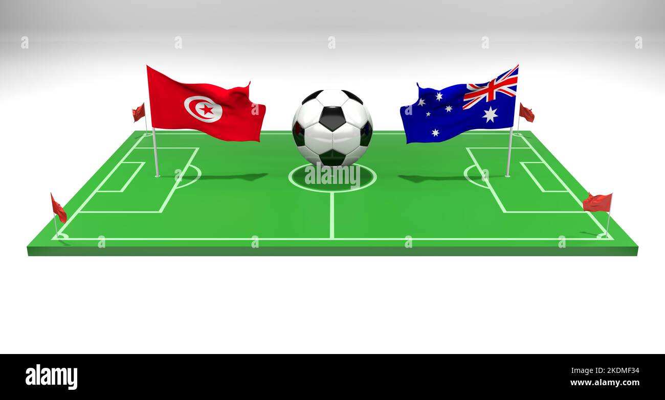 Tunisia vs Australia soccer Match FIFA World Cup Qatar 2022, soccer ...
