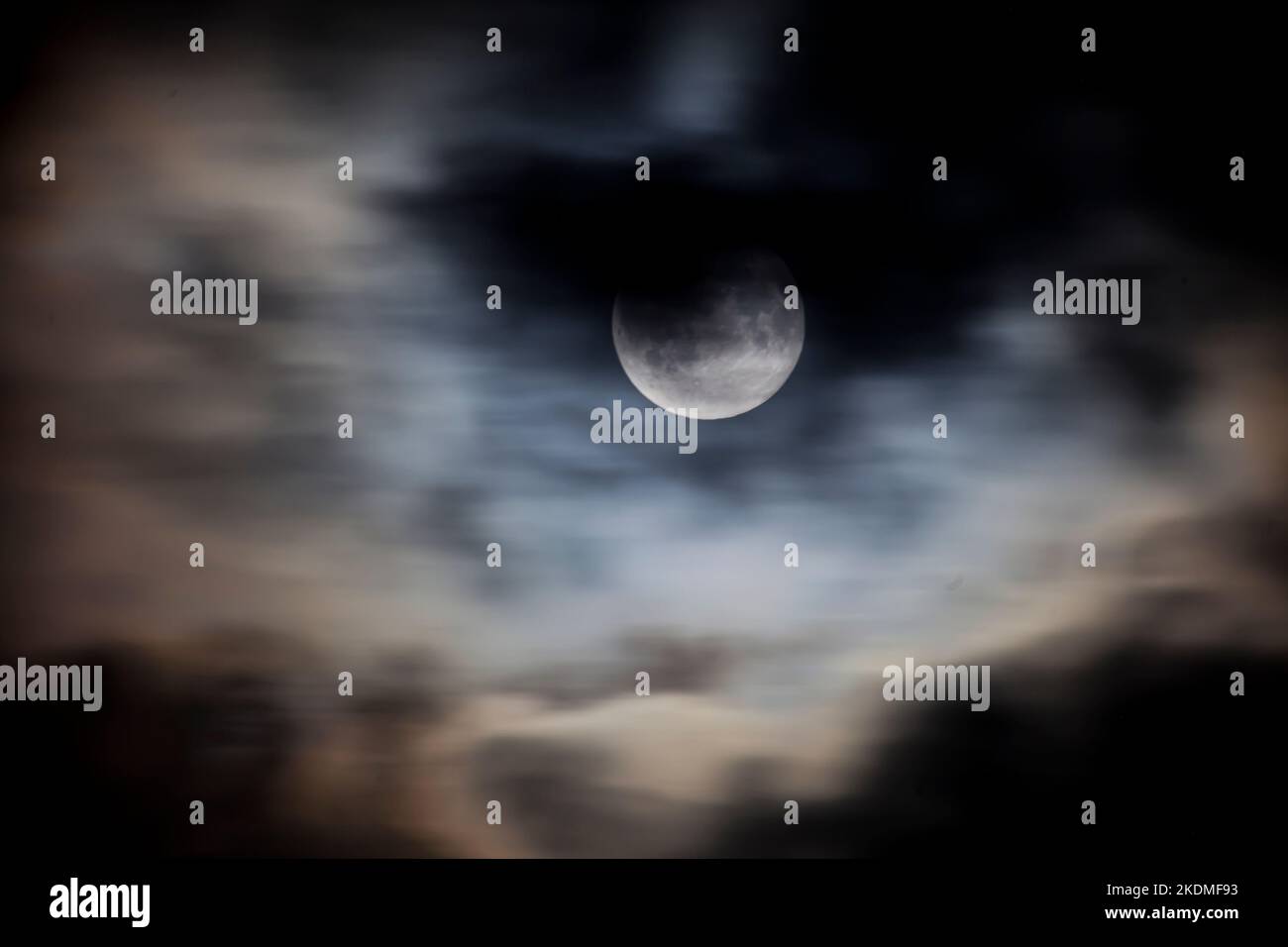 Close up picture of the shiny full moon during nighttime with ...