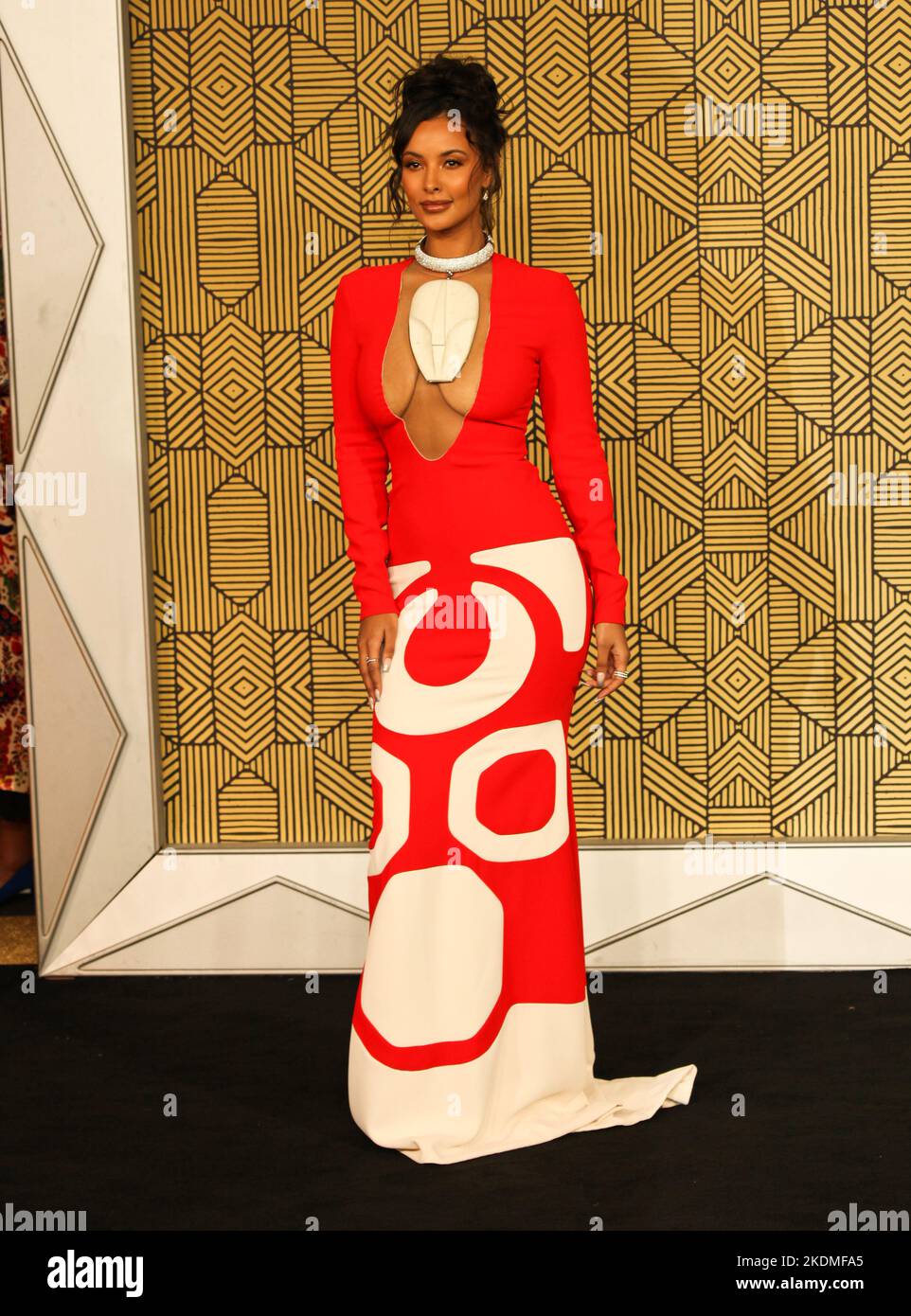 London, UK. Maya Jama at the Black Panther: Wakanda Forever premiere ...