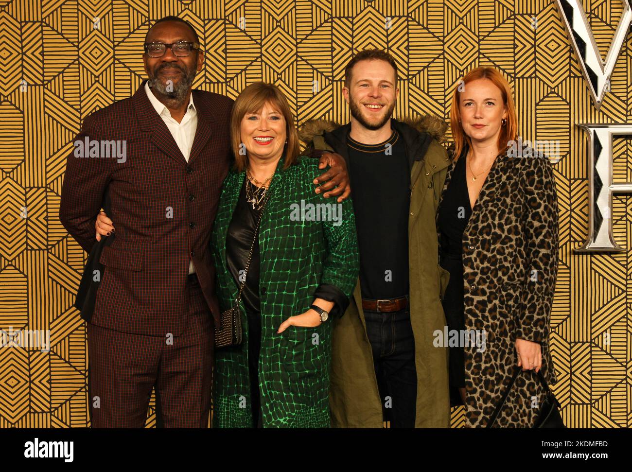 London, UK. Lenny Henry with Lisa Makin and guests at the Black Panther ...