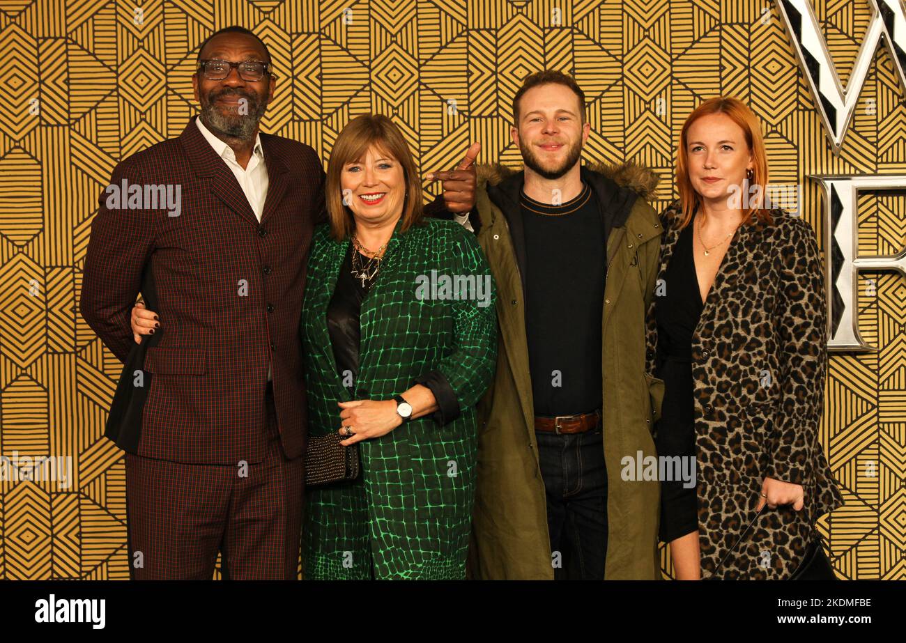London, UK. Lenny Henry with Lisa Makin and guests at the Black Panther ...
