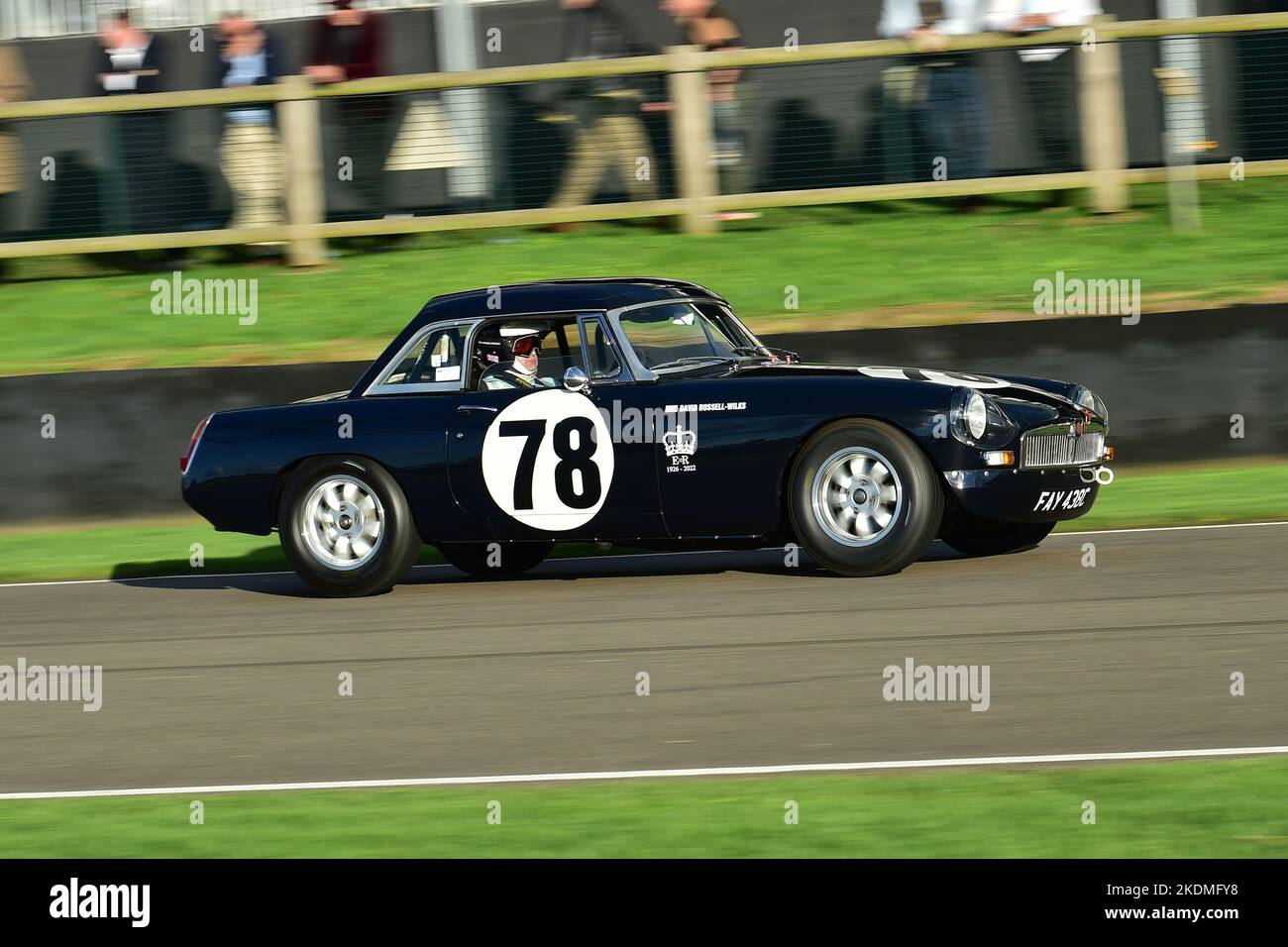 David Russell-Wilks, MG B, Lavant Cup, a twenty five minute single driver race for MGB’s built ...
