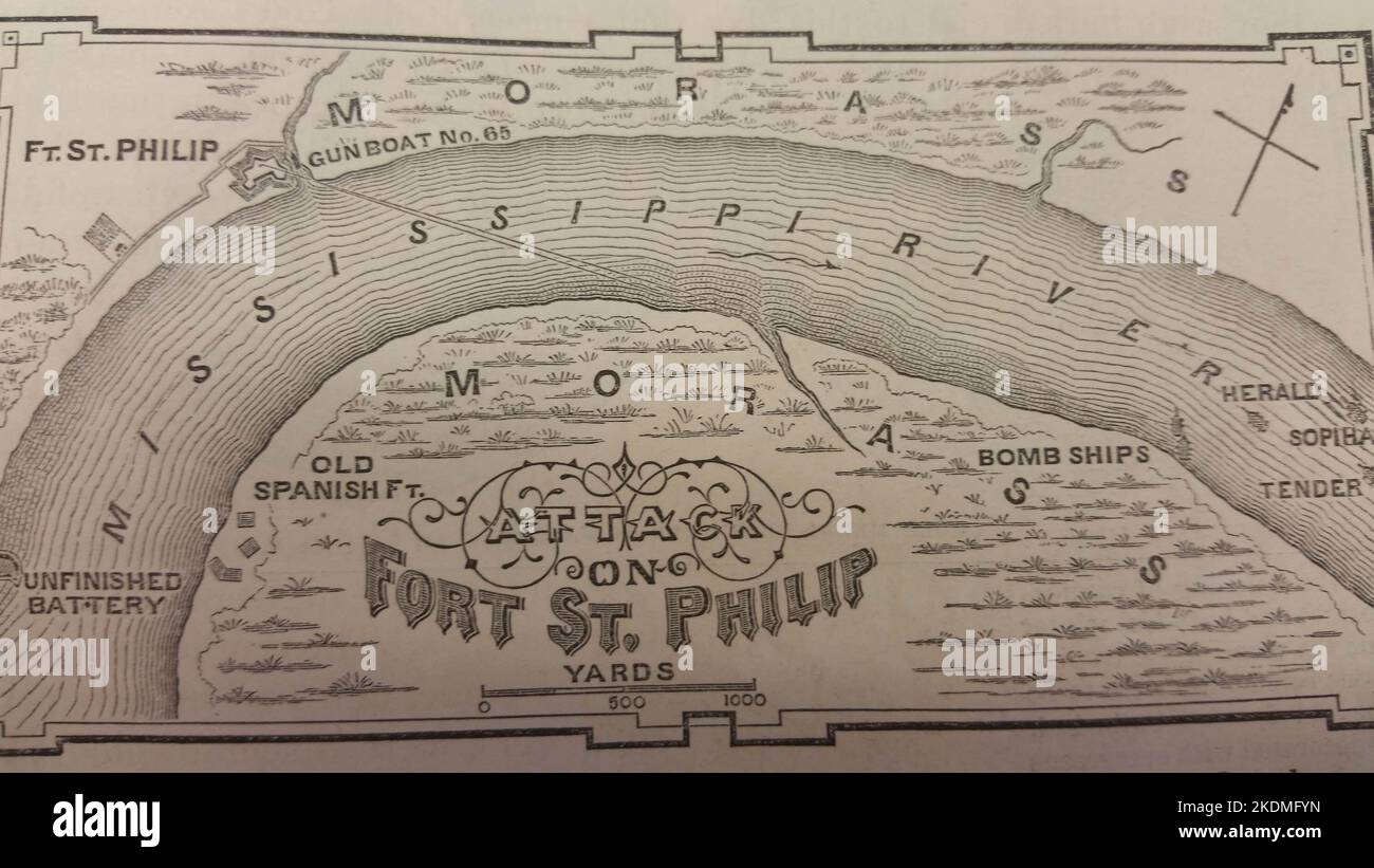 Attack on Fort St. Philip Stock Photo - Alamy