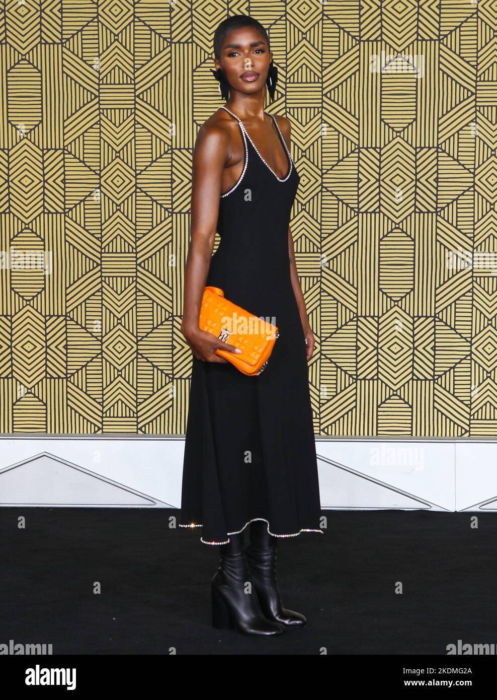 London, UK. Eva Apio at the Black Panther: Wakanda Forever premiere ...
