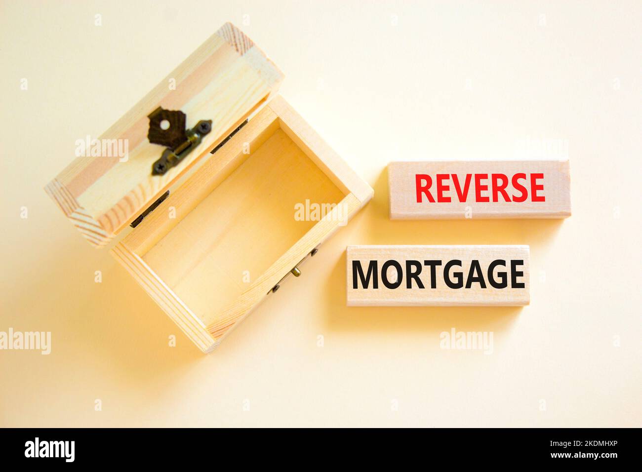 Reverse mortgage symbol. Concept words Reverse mortgage on wooden ...