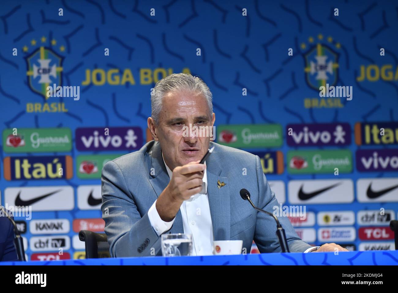Rio de Janeiro-Brazil November 07, 2022 Tite Coach of the Brazilian ...
