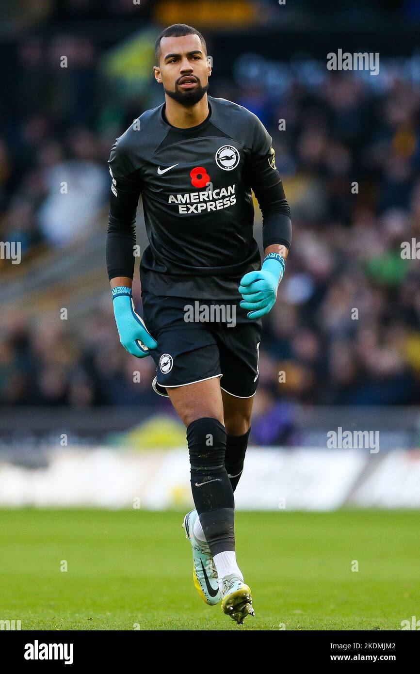 Brighton and Hove Albion goalkeeper Robert Sanchez during the Premier ...