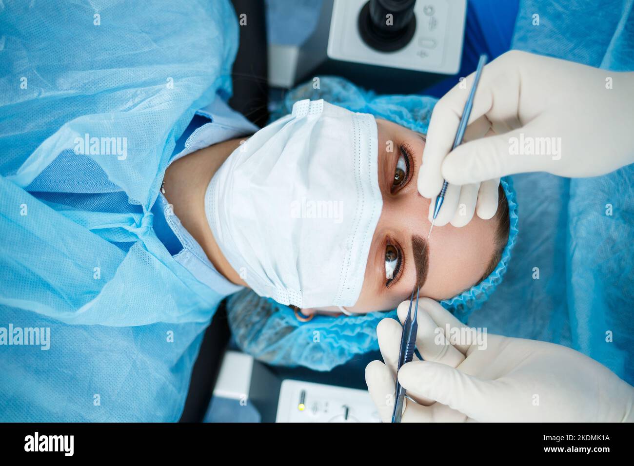 Medical laser eye correction. Medicine technology eye operation Stock ...