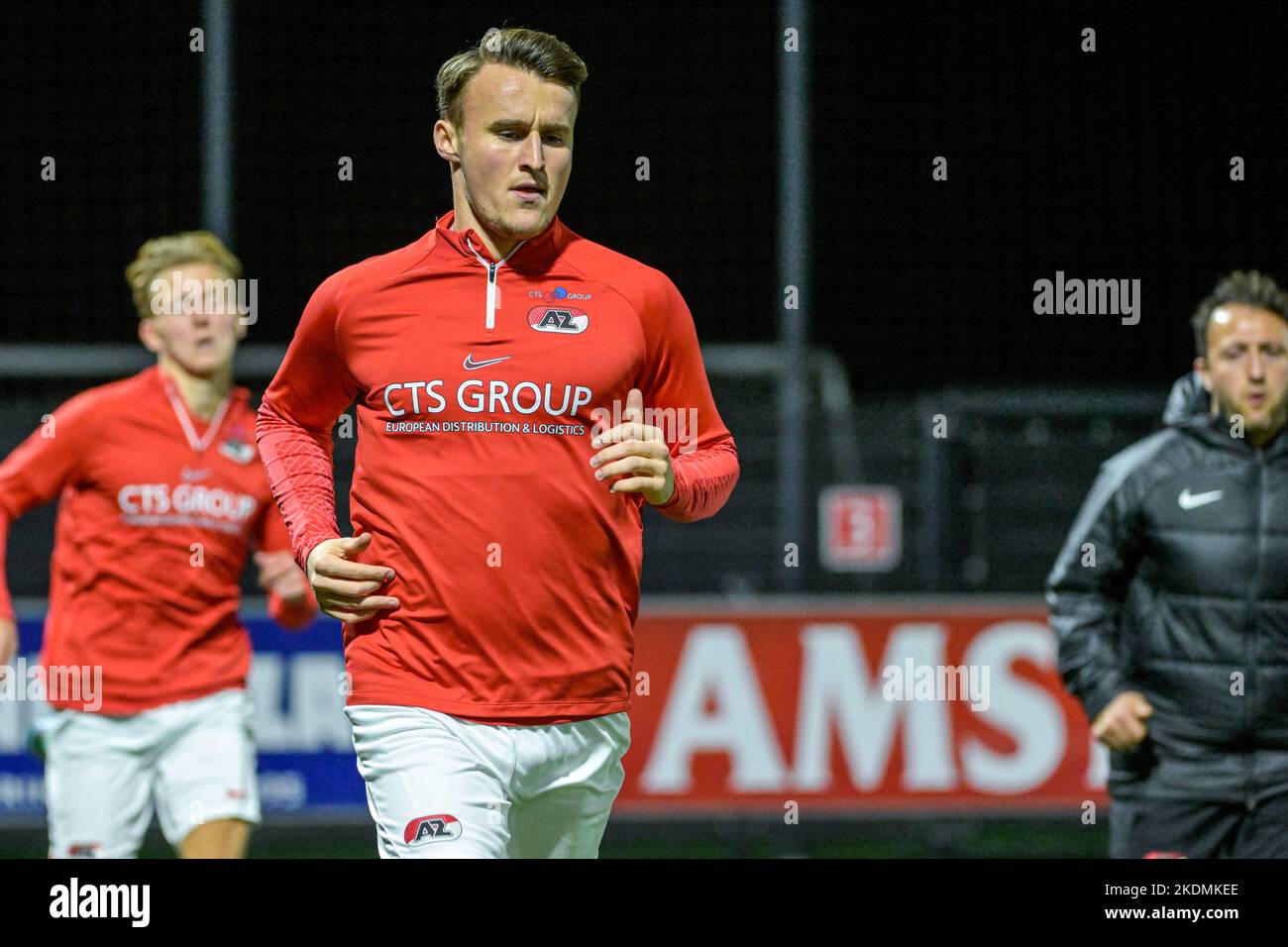 ALKMAAR, NETHERLANDS - NOVEMBER 7: Peer Koopmeiners of AZ U23 prior to ...