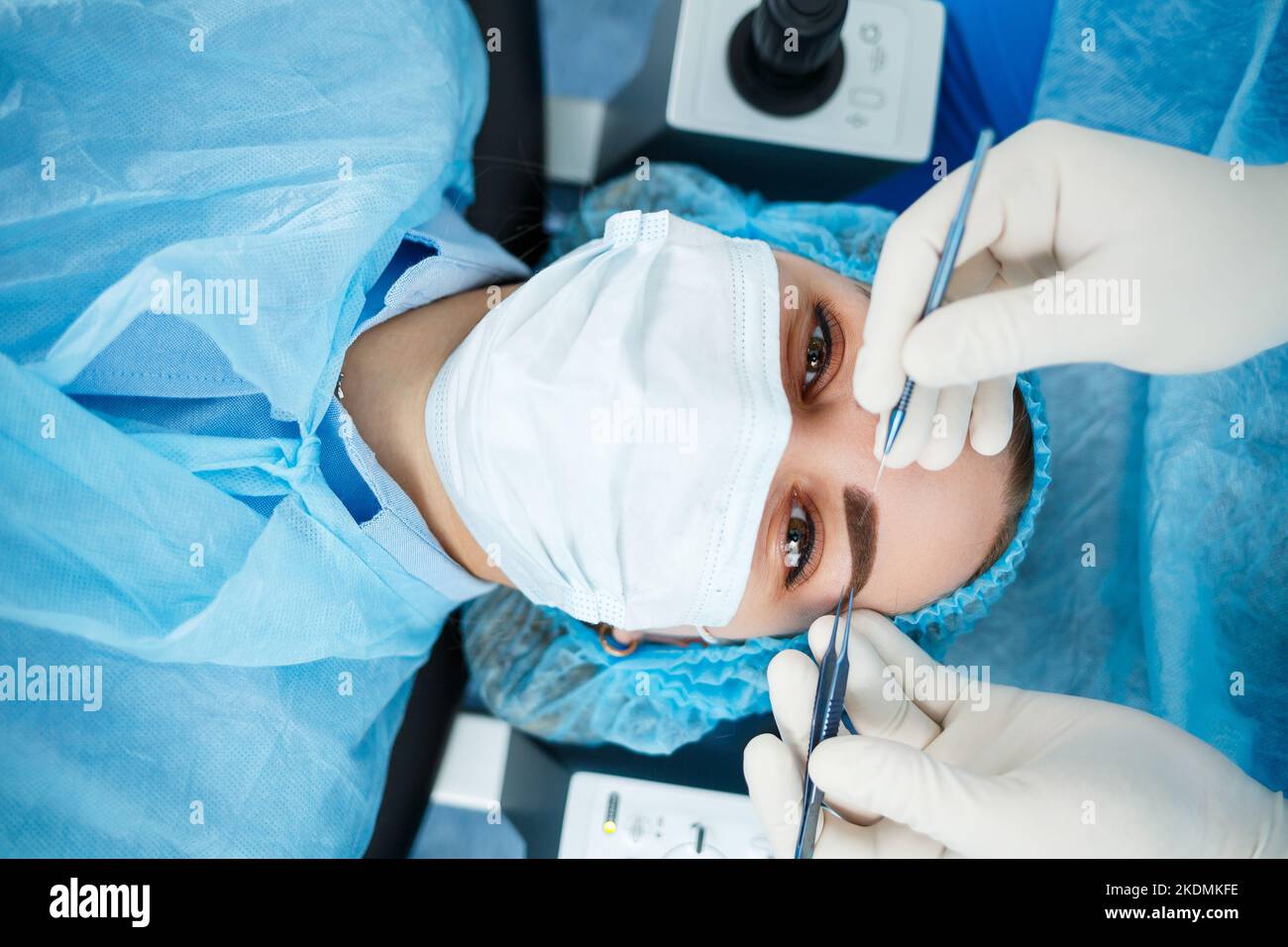 Medical laser eye correction. Medicine technology eye operation Stock ...