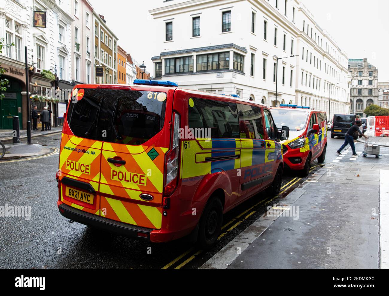 The diplomatic protection unit red van hi-res stock photography and ...