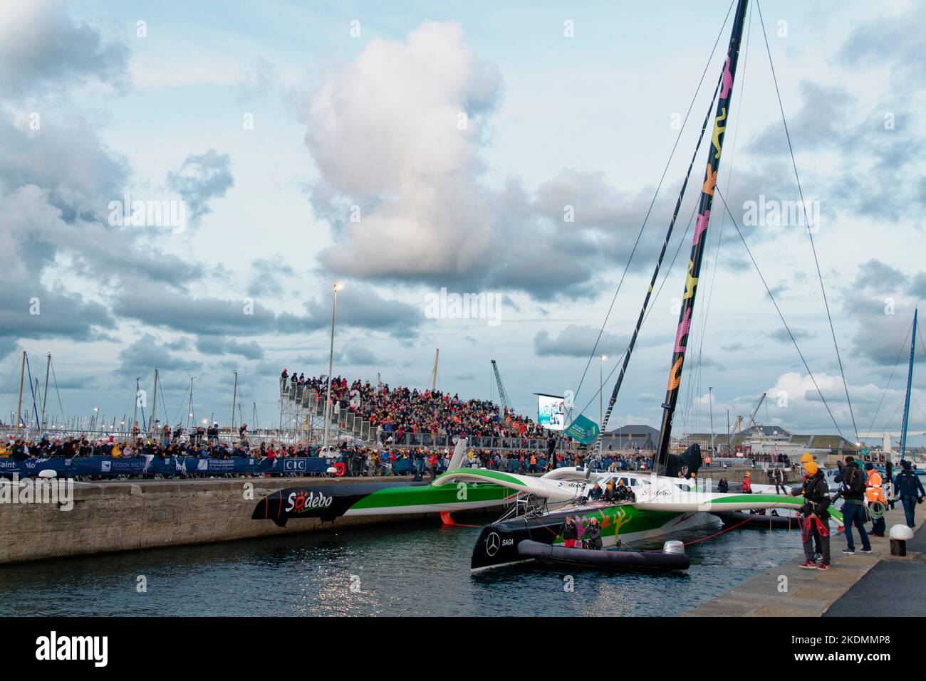 Saint-Malo, France. 4th Nov, 2022. Sodebo Ultim 3 skippering by Thomas ...