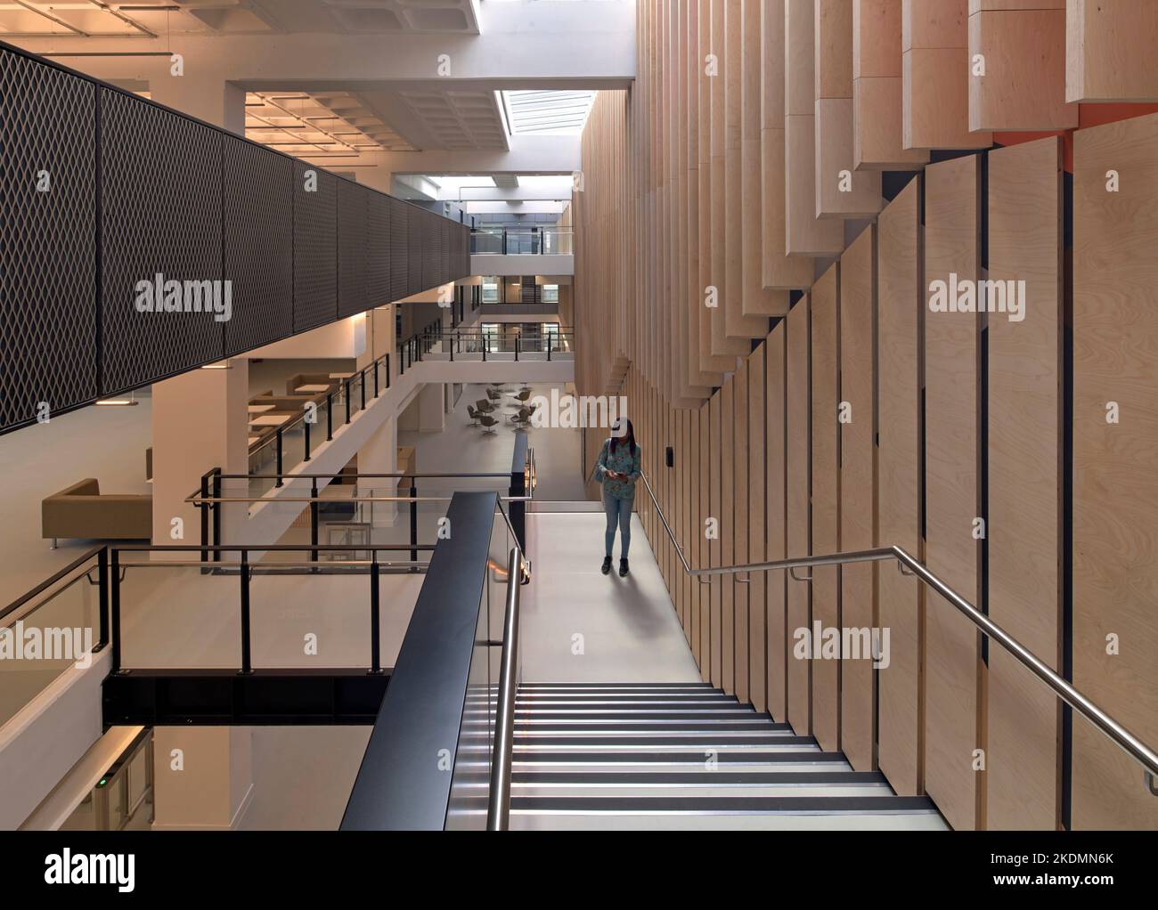 Upper floor with staircase. London South Bank University, LSBU Hub ...