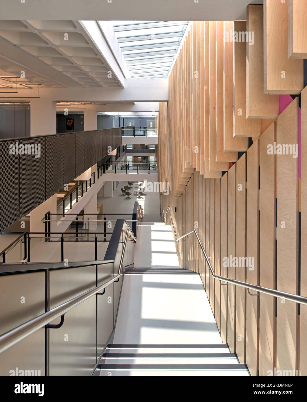 Upper floor with staircase. London South Bank University, LSBU Hub ...