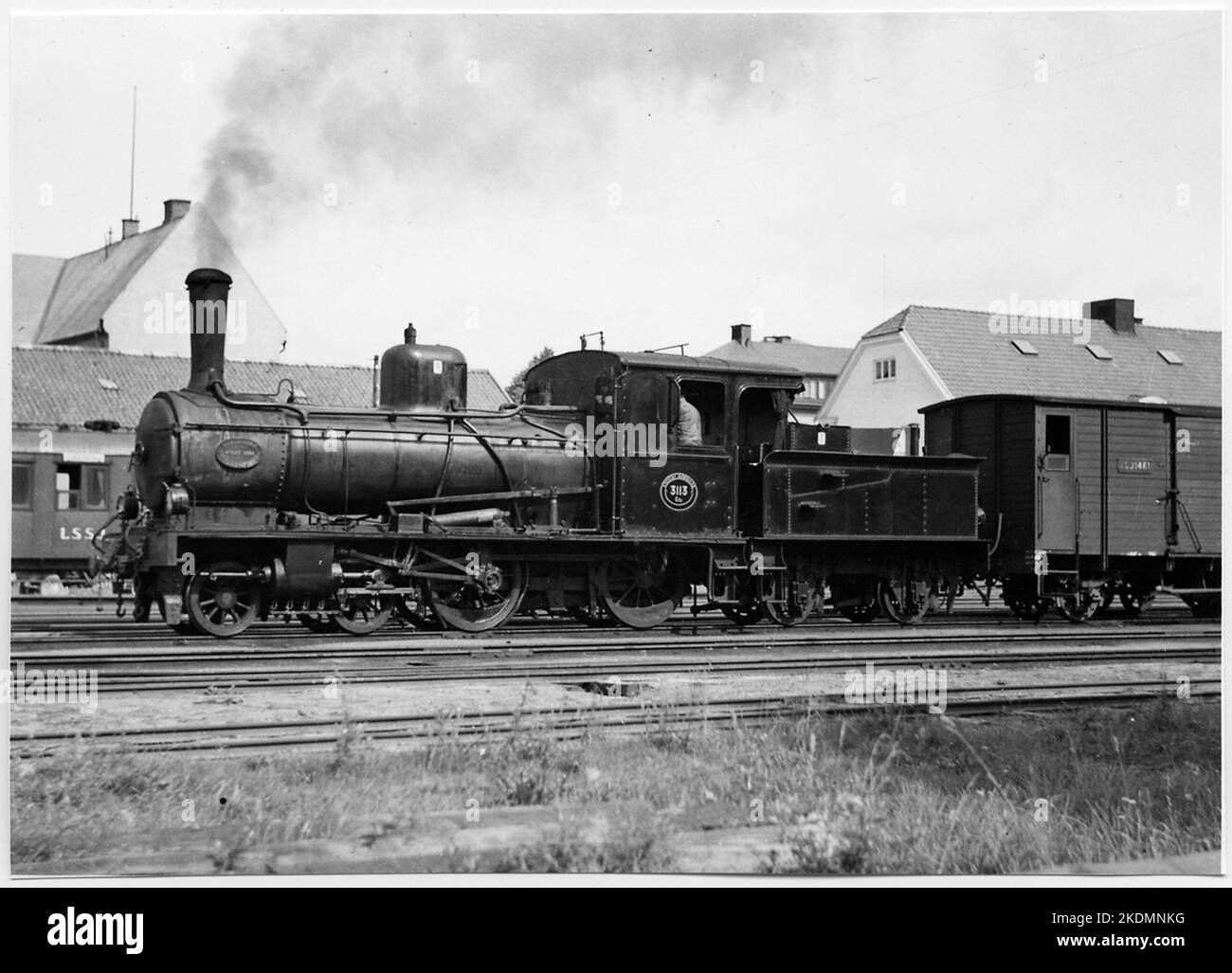 State Railways, SJ C2P 3113 in Skara Railway Station Stock Photo - Alamy