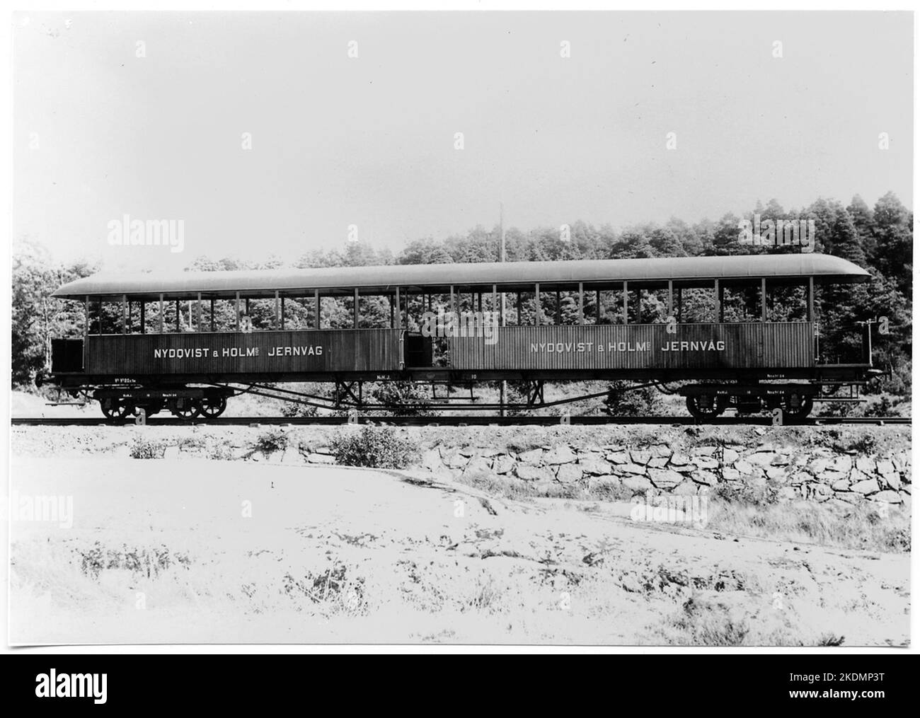 Nydquist & Holms Railway, Nohab Cars 1 upon delivery Stock Photo - Alamy