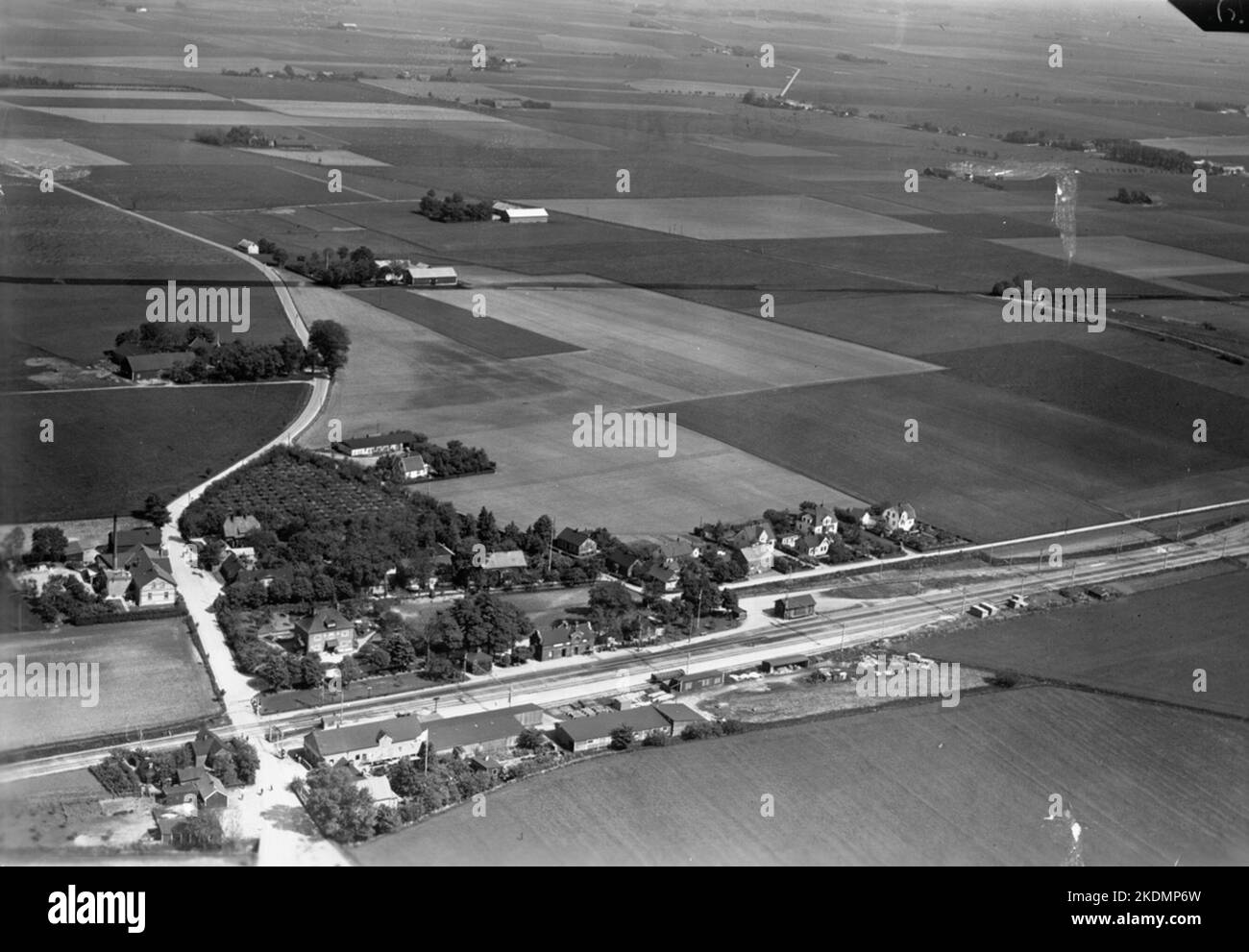 Malmö - Billesholms Railway, MBJ, Flädje village Stock Photo - Alamy