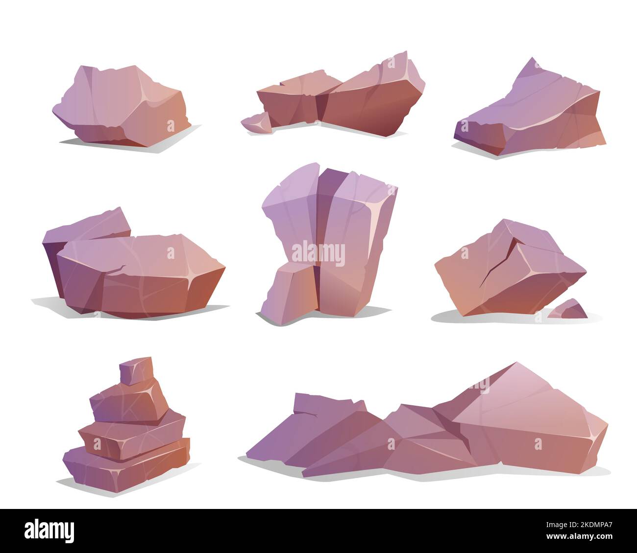 Rugged rock rocky Stock Vector Images - Alamy