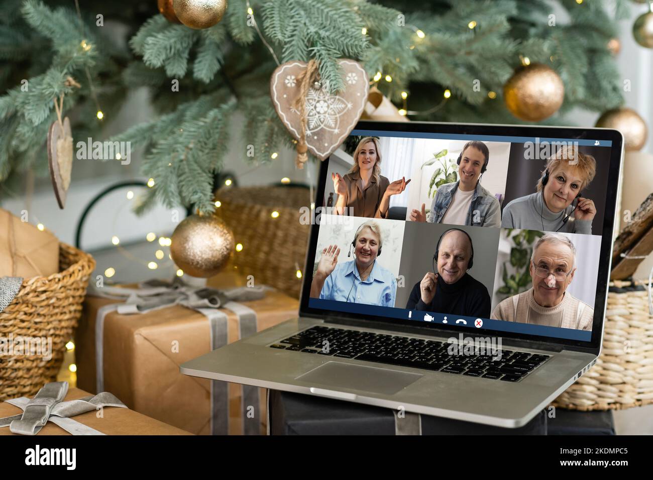 Video conference concept teleconference telemeeting hi-res stock ...