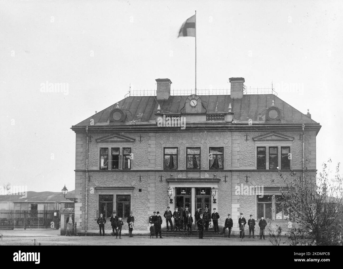 Old eastern station in Black and White Stock Photos & Images - Alamy