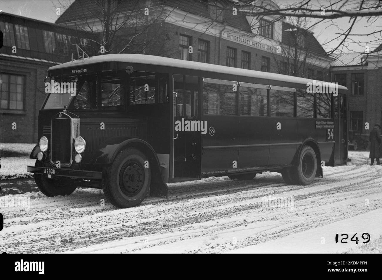 Delivery photo of Scania bus manufactured for Stockholm's tramways, SS ...