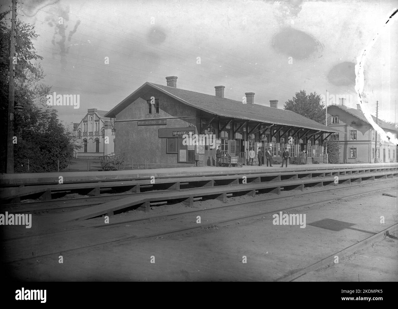 The station was opened for traffic on 1/9 1859. The first station house ...
