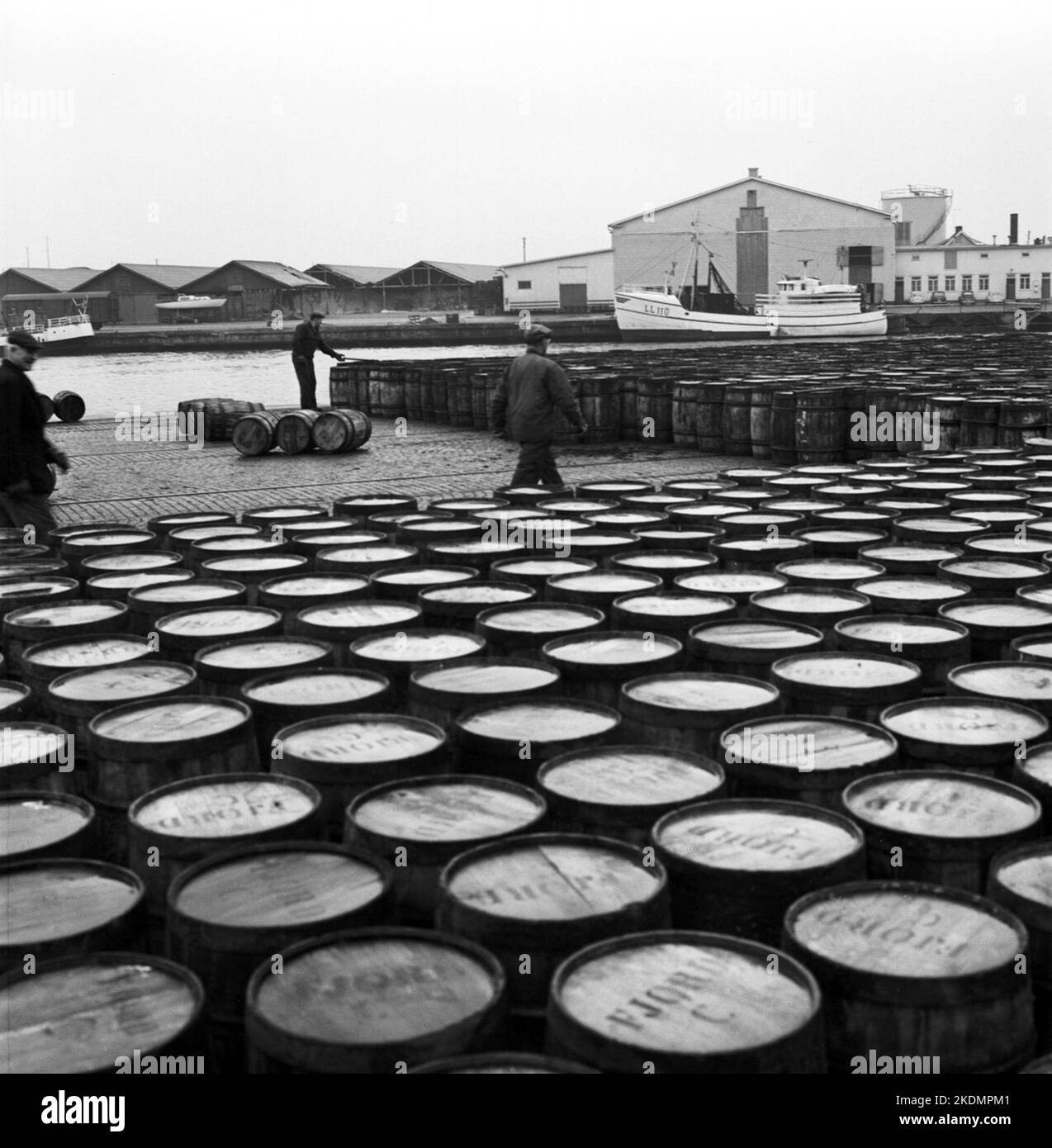 Transport of barrels Stock Photo - Alamy