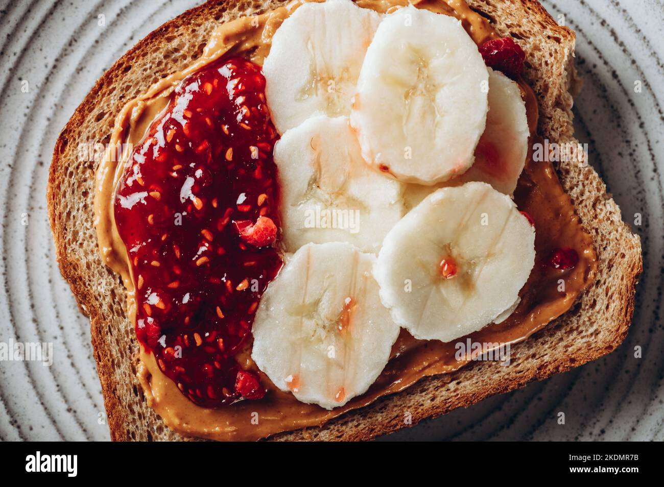 Healthy open sandwich peanut hi-res stock photography and images - Alamy