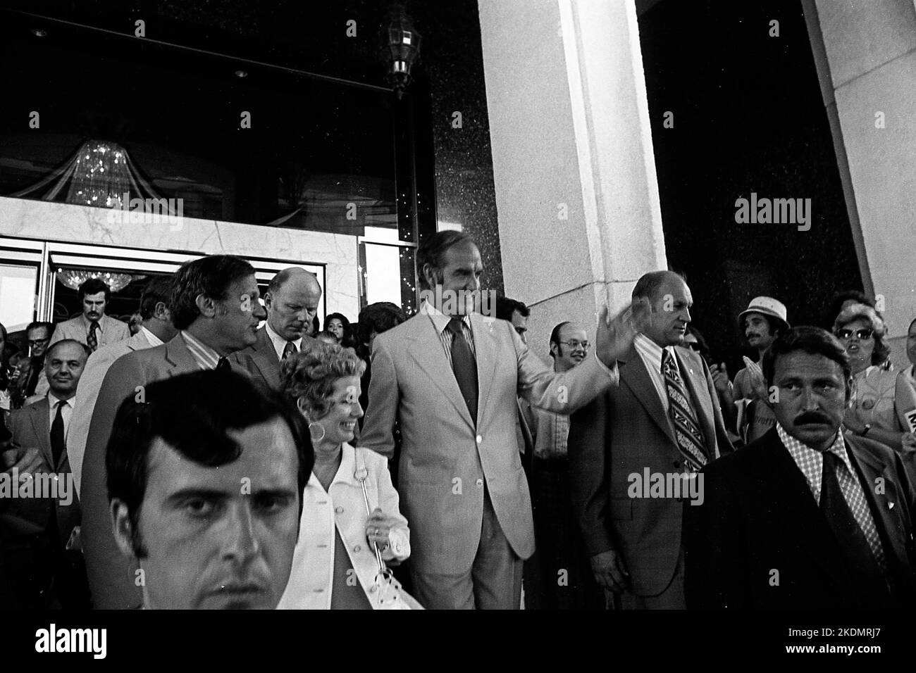 George McGovern, American Presidential candidate, at the Democratic ...