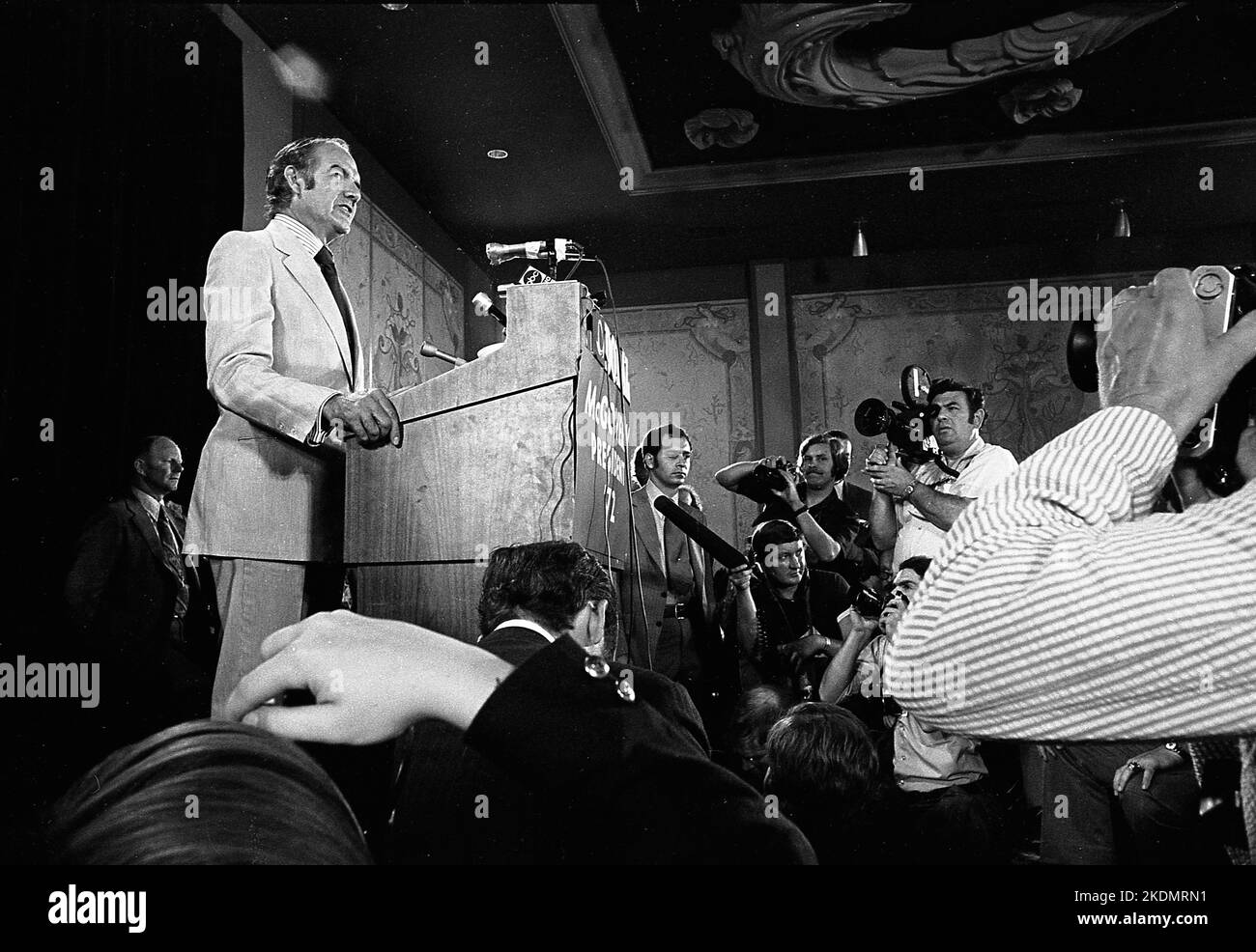 George McGovern, American Presidential candidate, at the Democratic ...