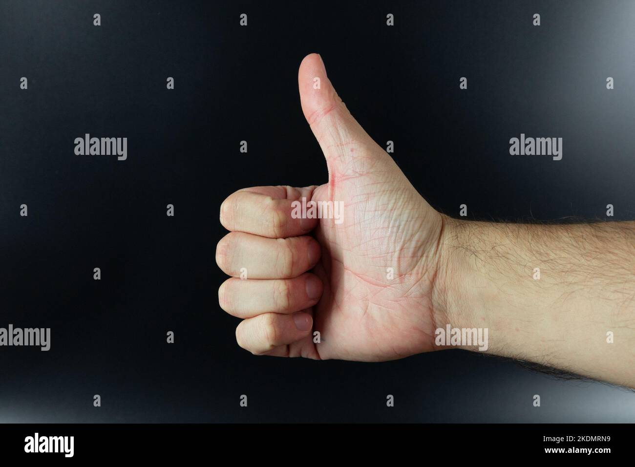 Thumbs up sign isolated on background. Like, good, approved or passed ...