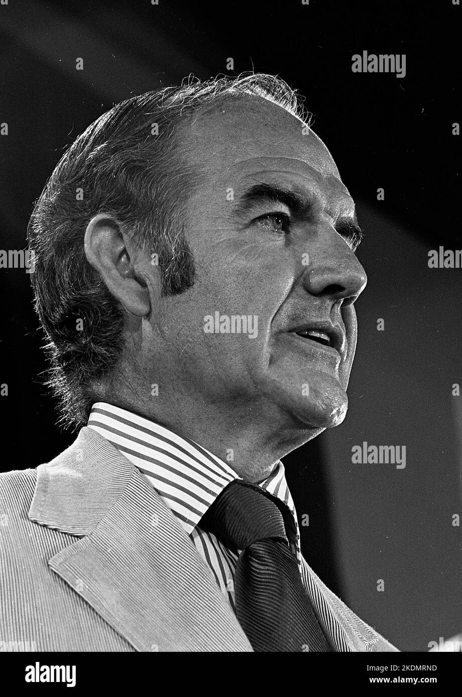 George McGovern, American Presidential candidate, at the Democratic ...