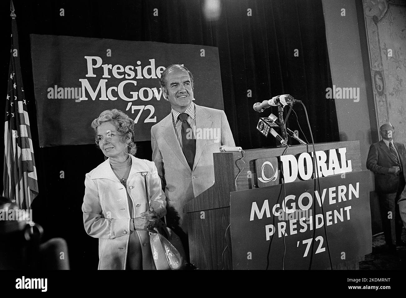 George McGovern, American Presidential candidate, at the Democratic ...