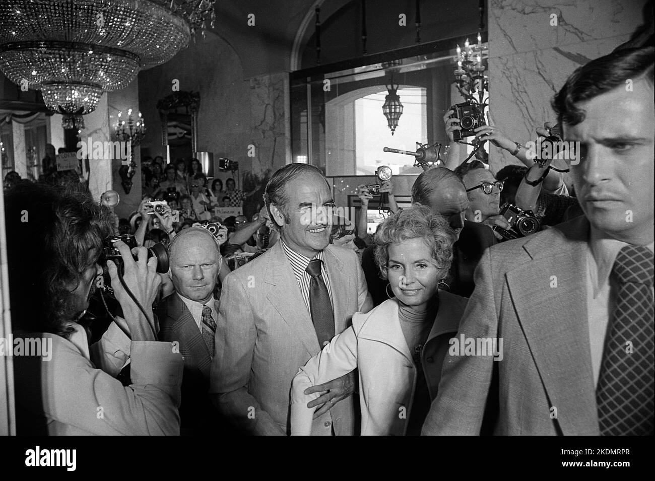 George McGovern, American Presidential candidate, at the Democratic ...
