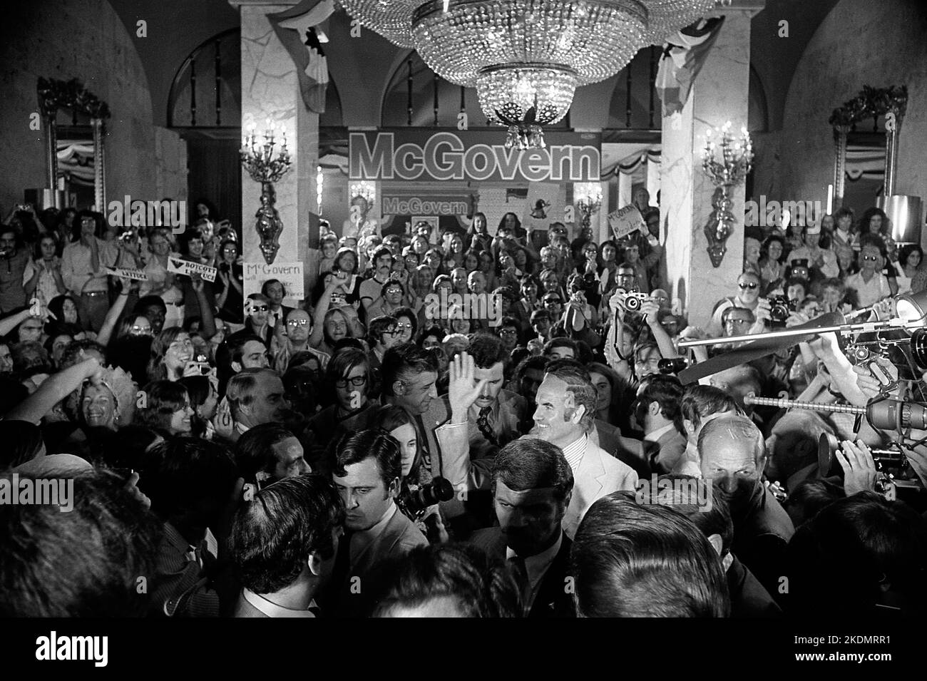 George McGovern, American Presidential candidate, at the Democratic ...