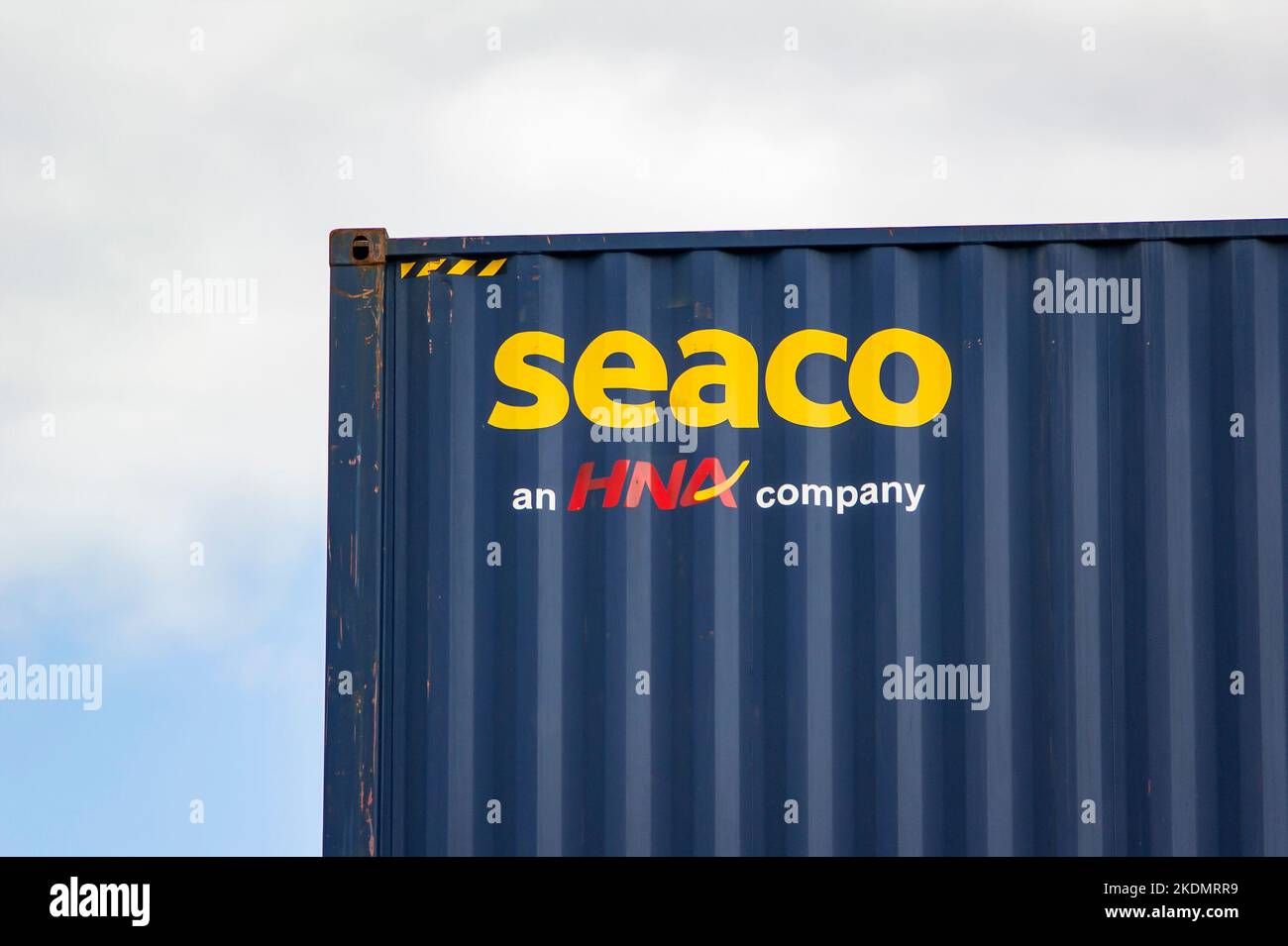 SENOV, CZECH REPUBLIC - SEPTEMBER 1, 2022: Container of Seaco HNA ...