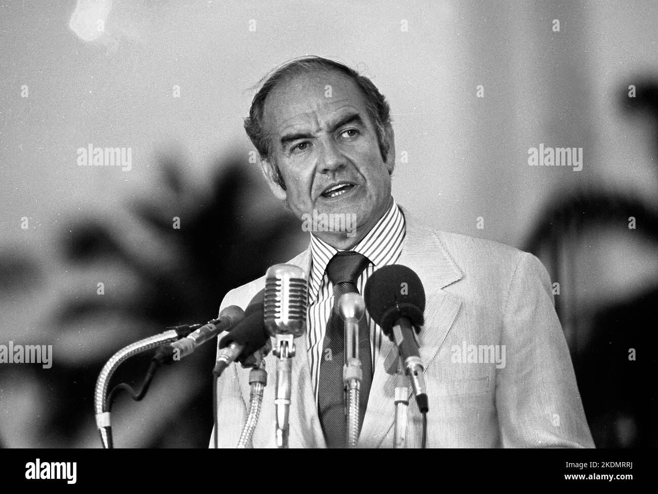 George McGovern, American Presidential candidate, at the Democratic ...
