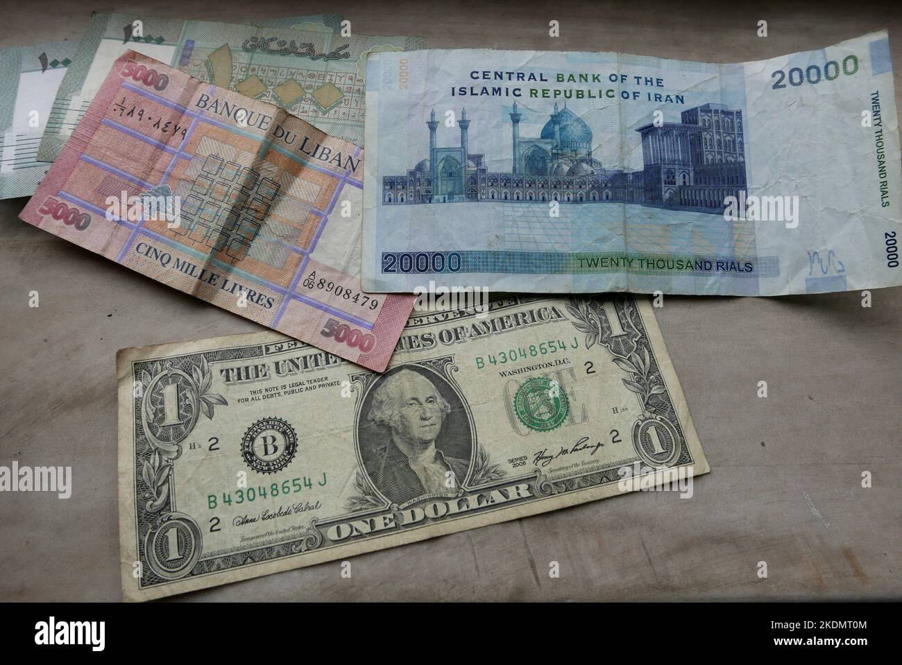 Us dollar lebanese pound iranian rial devaluation hi-res stock ...