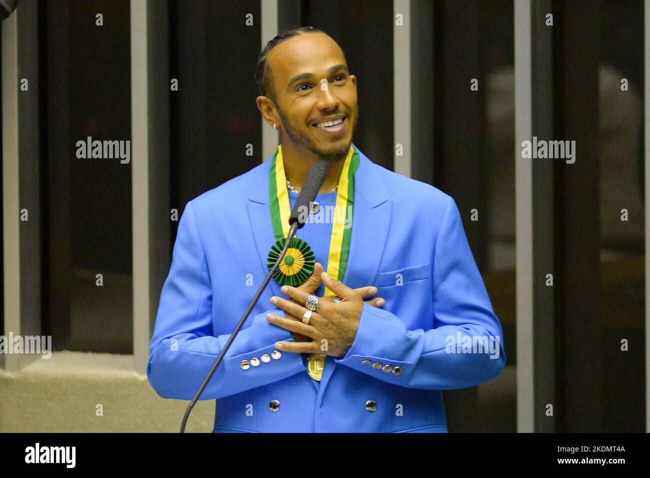 BRASÍLIA, DF - 07.11.2022: LIRA CONDECORA LEWIS HAMILTON - Photo ...