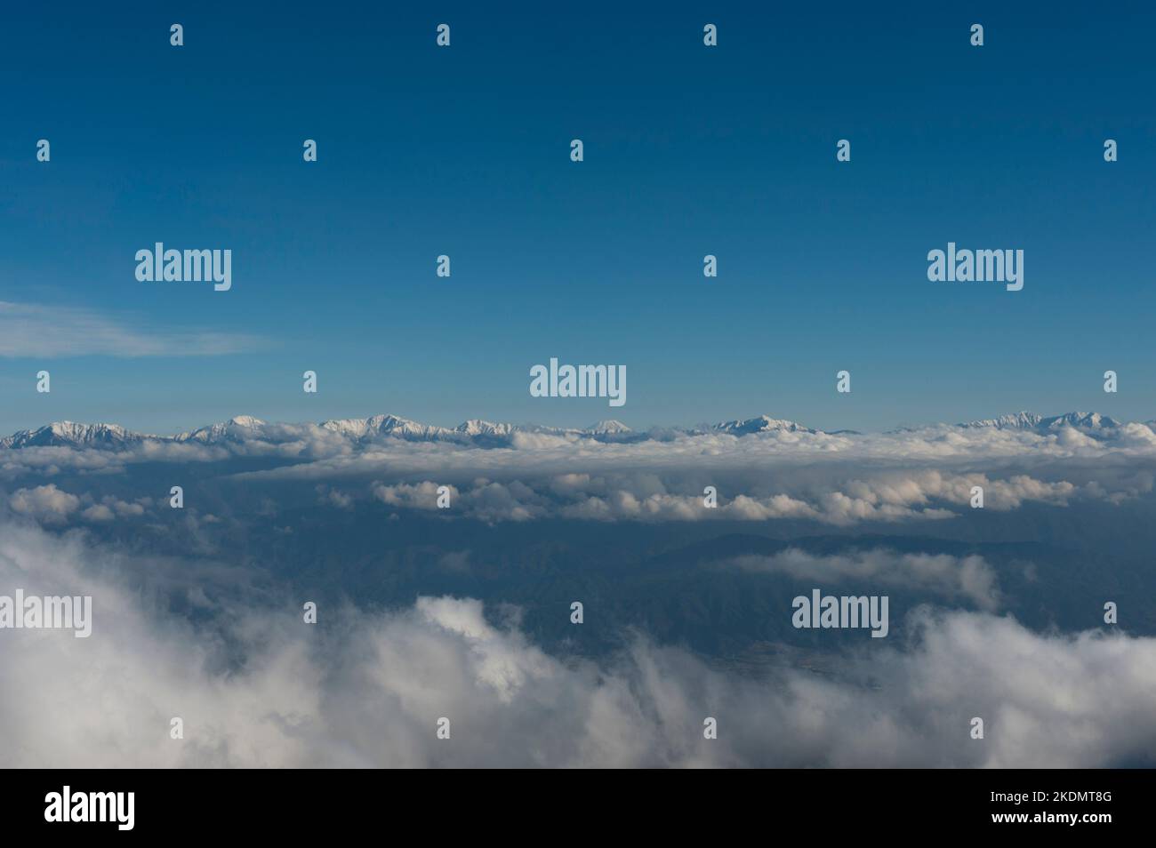 The view from Senjojiki Hotel, above Komagane in Japan’s central Alps ...