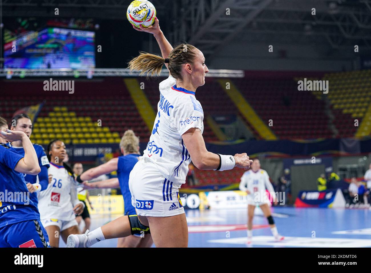 SKOPJE, MACEDONIA - NOVEMBER 7: Alicia Toublanc of France during the ...