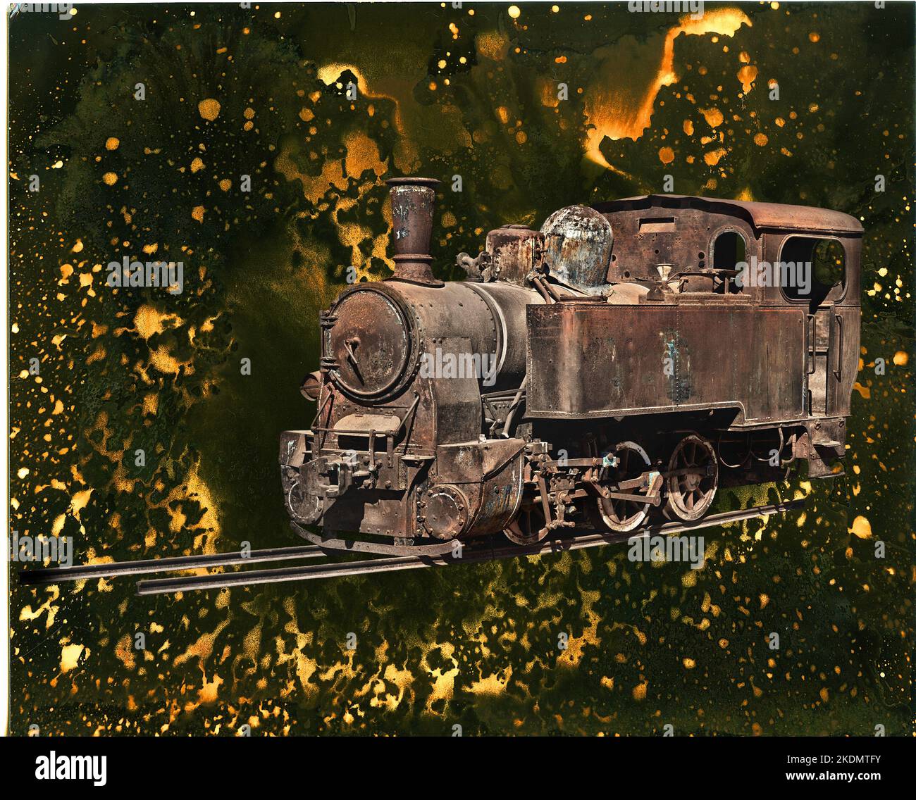 Vintage steam locomotive illustration vector hi-res stock photography ...